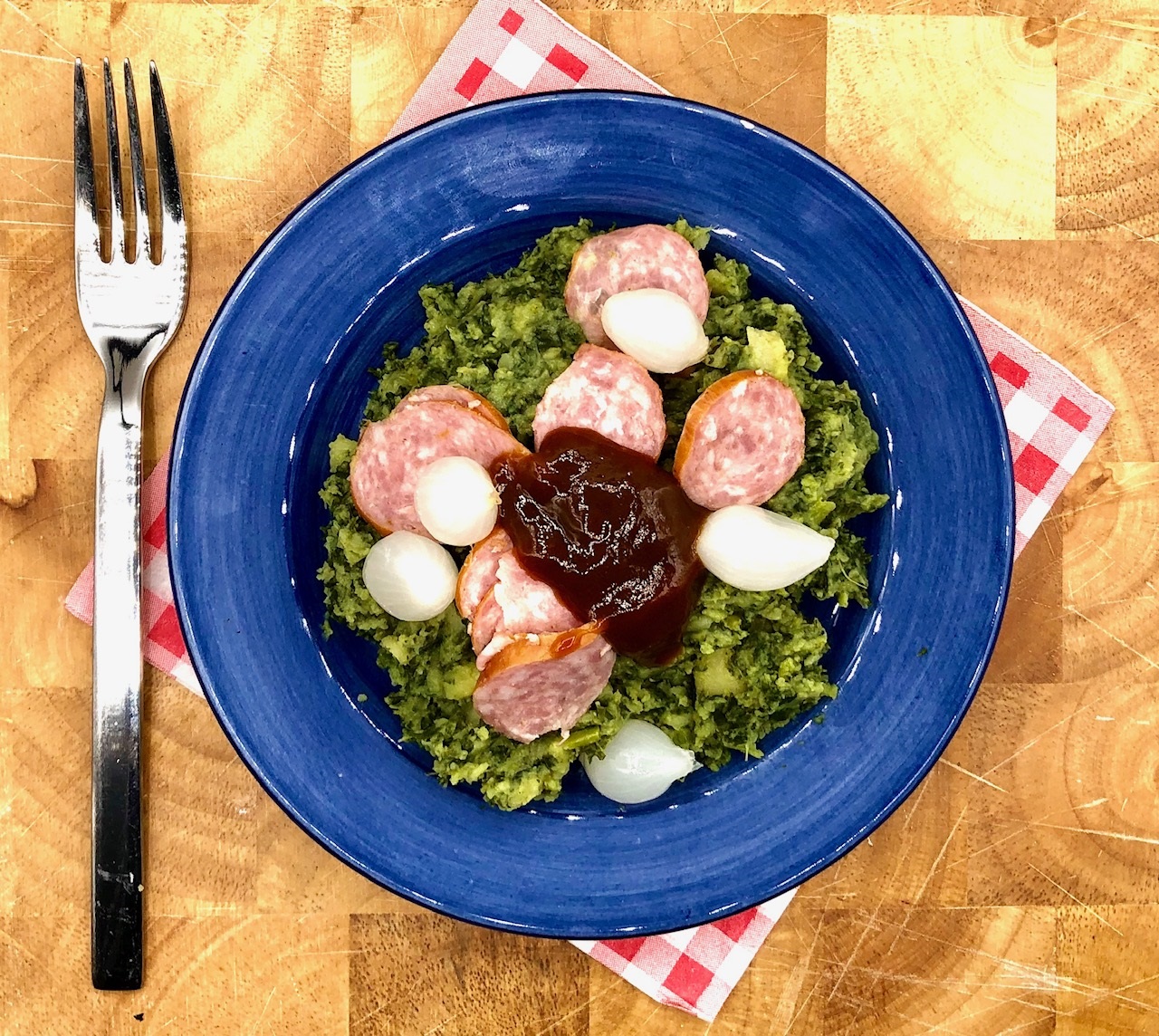 Boerenkool met Veluwse rookworst - Oma Jet en Tante Mina