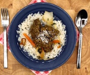 Javaanse rendang met basmati rijst en pittige boontjes. - Oma Jet en ...